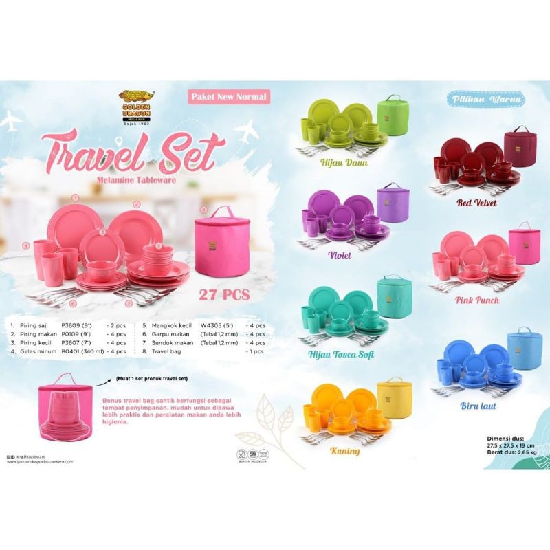 Jual TRAVEL SET 27 PCS | Shopee Indonesia