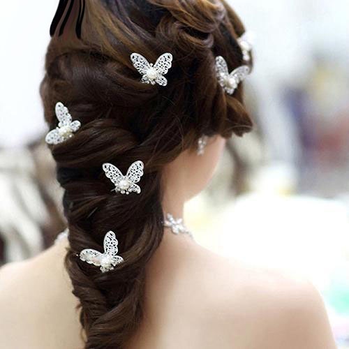 Jual 1 Pcs Jepit Kupu Kupu Silver Hiasan Rambut - Hair Pin Rambut ...