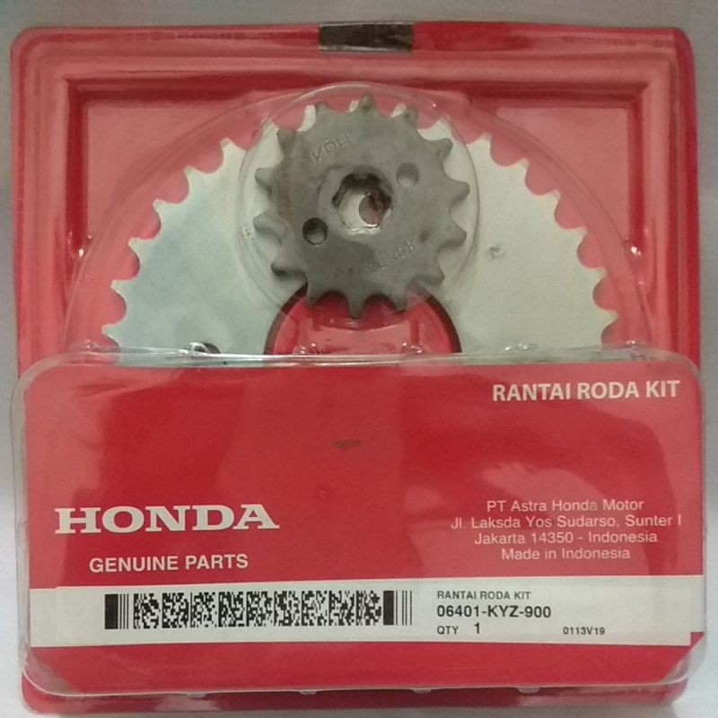 Jual Gearset / Drive Chain Kit / Rantai Roda Kit 06401-KYZ-900 HONDA Supra X | Shopee Indonesia