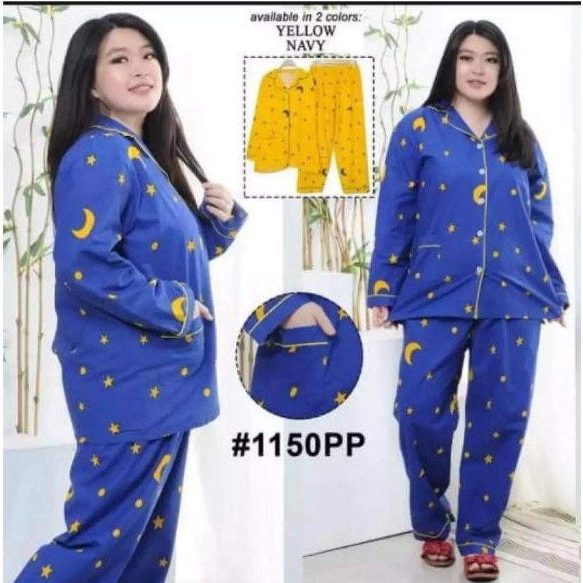 Jual LFF Baju Tidur Piyama Jumbo PP XXXL Wanita Dewasa | Shopee Indonesia