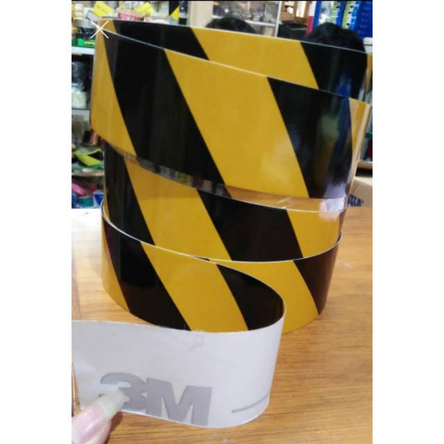 Jual Sticker 3m reflective zebra 48 mm x 45 M-stiker reflective 3m 610 ...