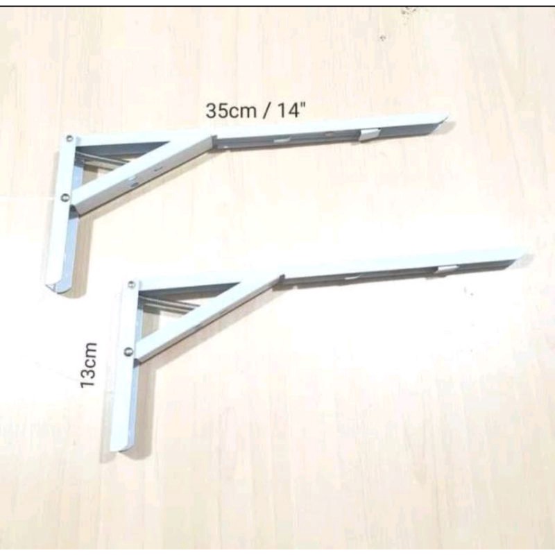 Jual siku rak lipat sepasang (2pcs) 14" inc panjang 35 cm murah ...