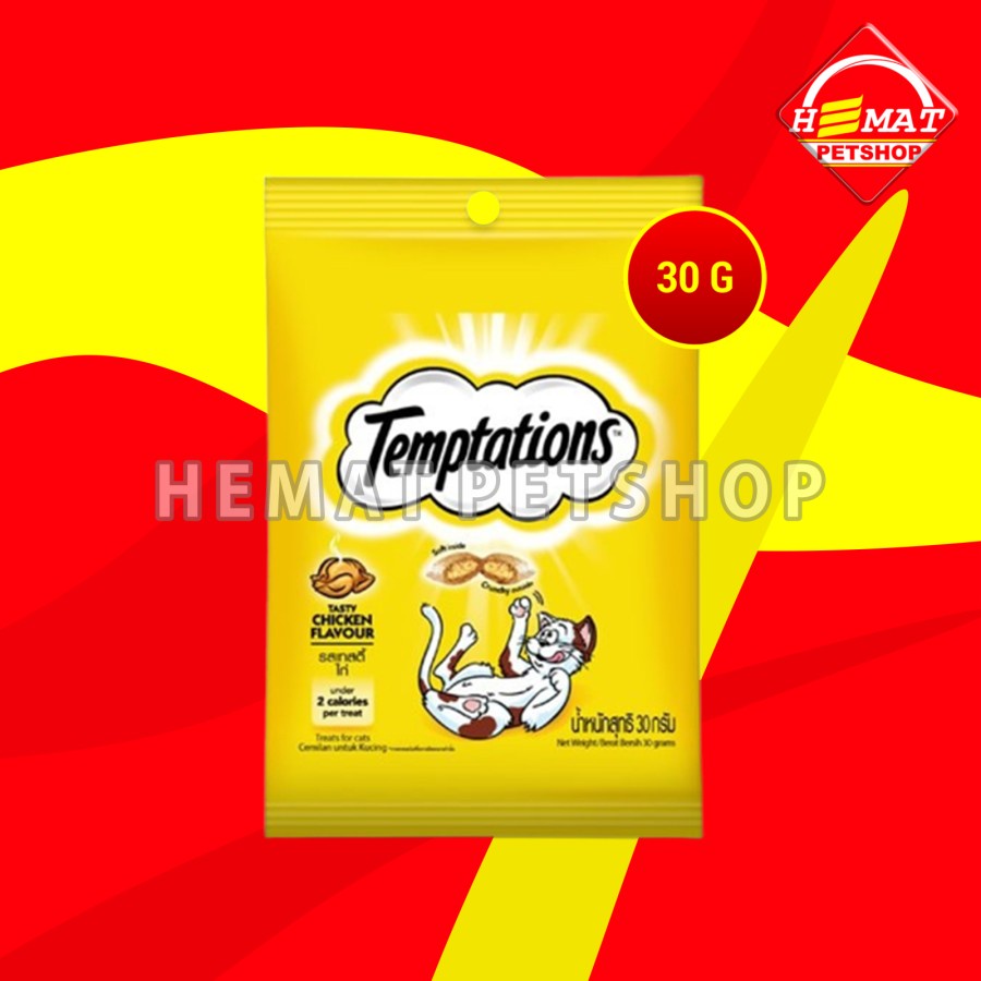 Jual Temptation bites Snack Cemilan Kucing 30 gram All Varian | Shopee ...