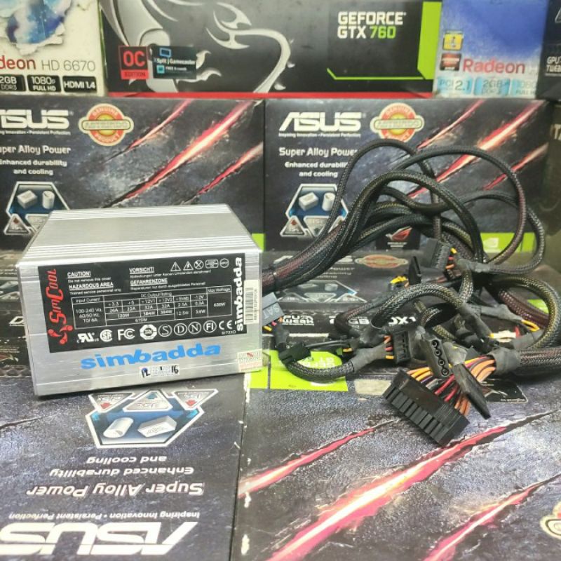 Jual Power Supply PSU Komputer PC Simbadda SimCool 630Watt | Shopee ...