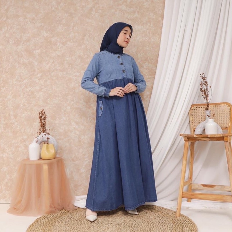 Jual Gamis Dewasa denim | Shopee Indonesia