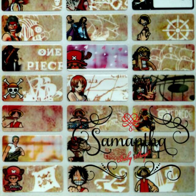 Jual Label nama waterproof motif One Piece | Shopee Indonesia