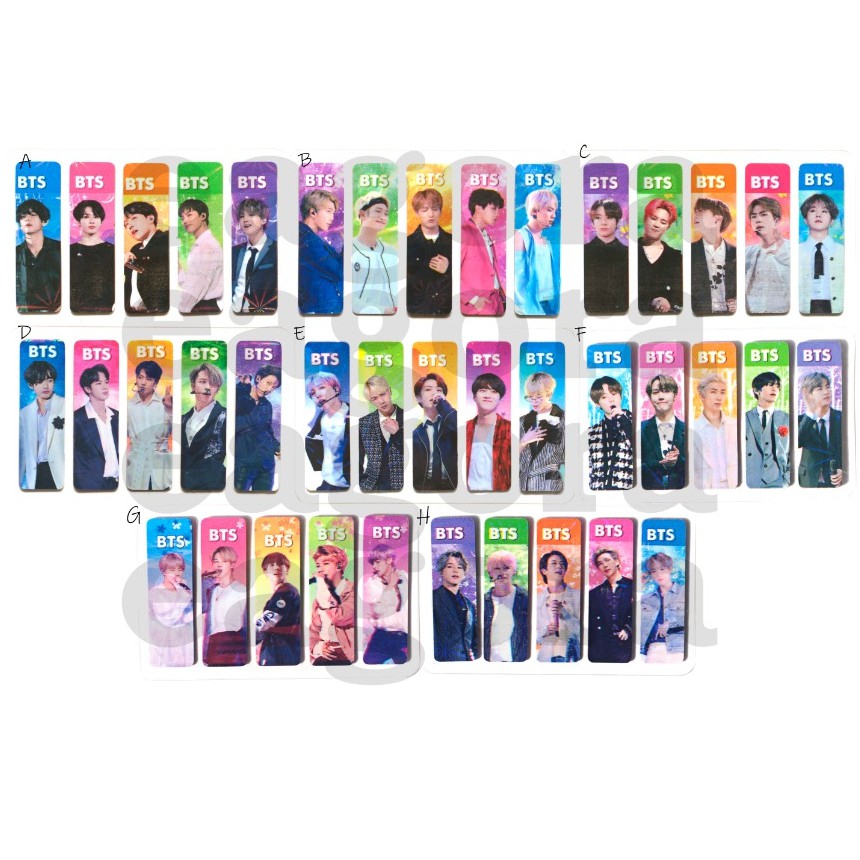 Jual Sticky Notes BTS Korea Boyband Ganteng KPOP Plastik Memo Pembatas ...