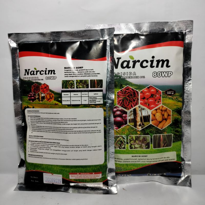 Jual Fungisida Karbendazim NARCIM 80WP 100 gram Mengendalikan penyakit ...