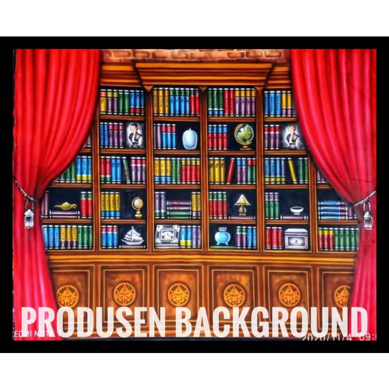 Jual Ready Kain Background Wisuda 3x2,5m Tirai Merah WS ER2 Backdrop ...
