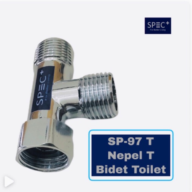 Jual SPEC+ SP-97-T Nepel T Kuningan 1/2 “ inch / Kran T Bidet Toilet ...