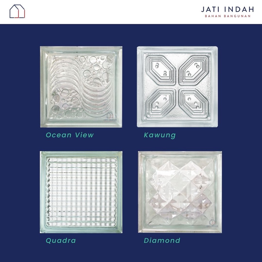 Jual Glass Block Motif / Blok Balok Kaca 1 Dus (6 pcs) | Shopee Indonesia