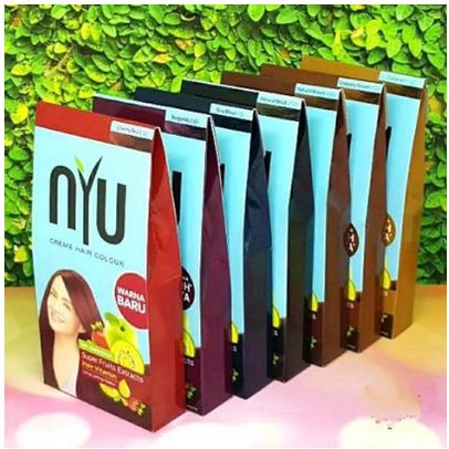 Jual (BOX) ^ KYRA ^ Nyu Hair Color Pewarna Rambut Semir No Amonia Long ...
