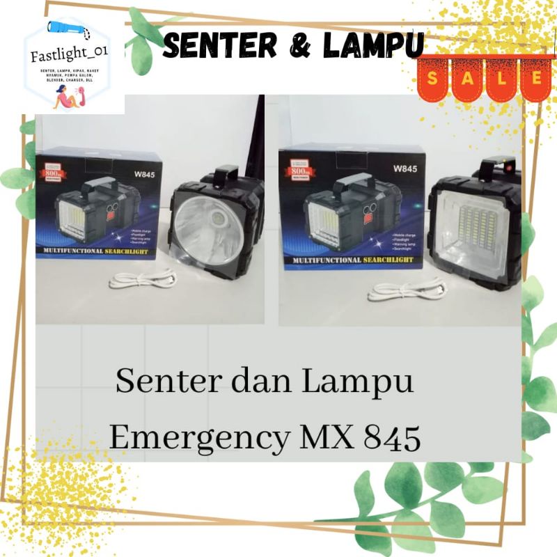 Jual Senter Multifunctional Searchlight W845 (55 SMD + LED) | Shopee Indonesia