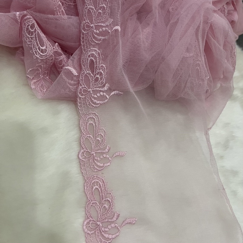 Jual renda tile premium/tile lembut harga per 50cm | Shopee Indonesia