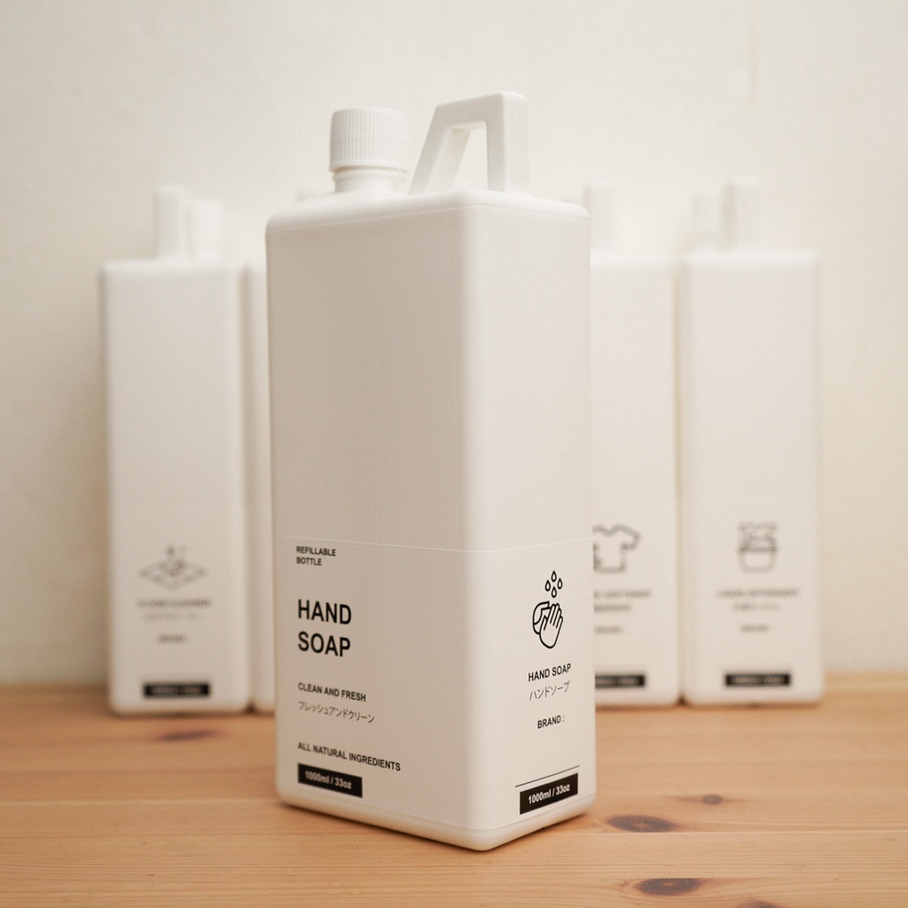 Jual [V1.0] Botol laundry aesthetic refill Botol Sabun Cair LAUNDRY ...