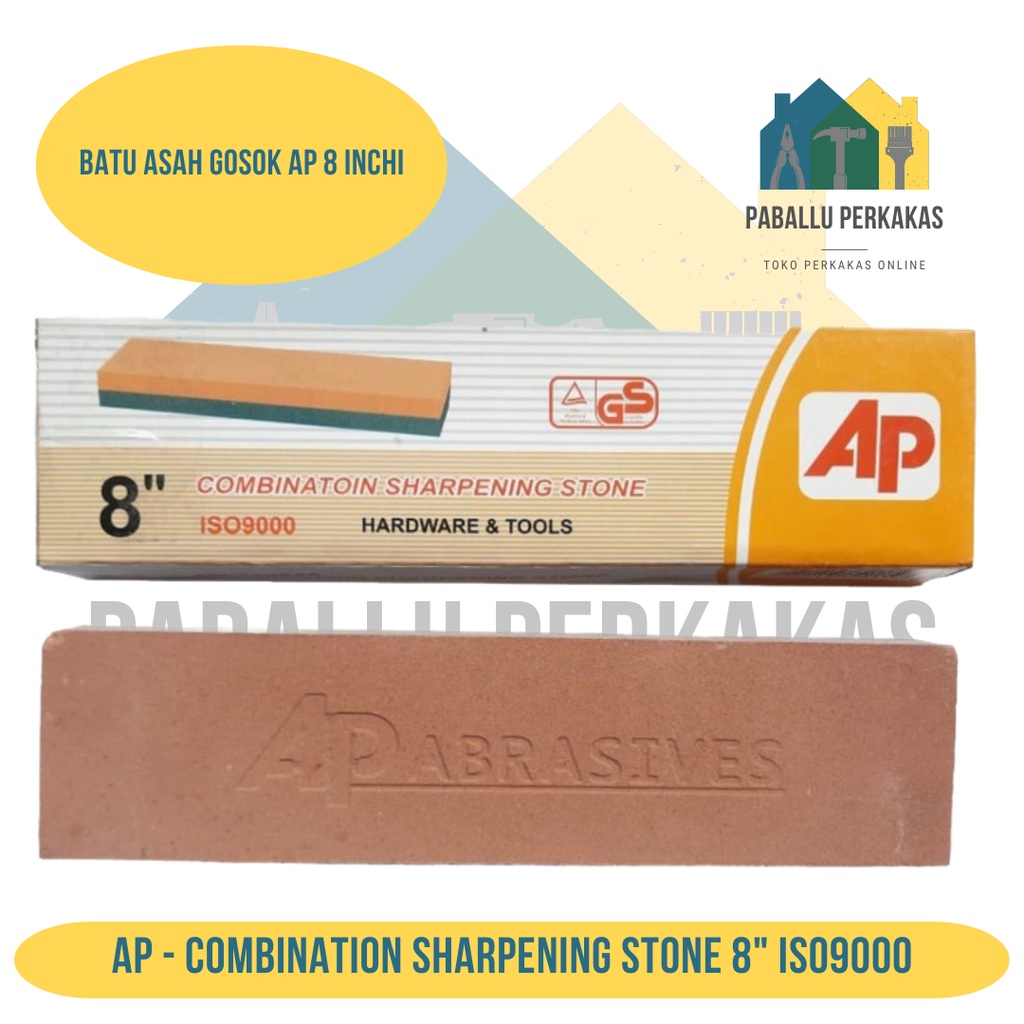 Jual Batu asahan Orange 8" AP / Batu Gosok 8 inch / Batu Pengasah Pisau ...