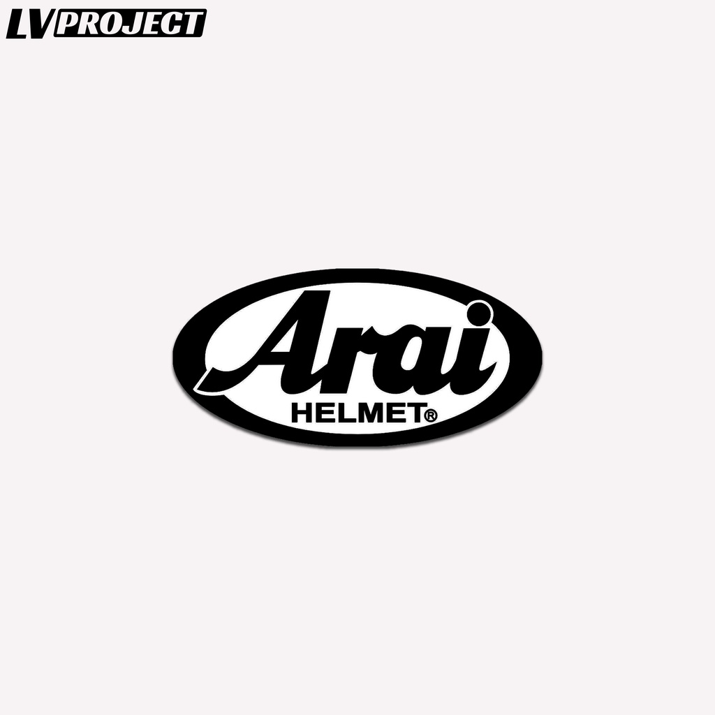 Jual Stiker Helm Arai 10cm Laminasi Glossy Cutting Sticker Helm ...