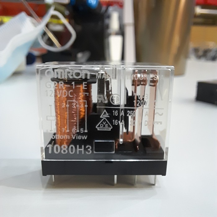 Jual OMRON G2R-1-E / G2R1E / G2R DC12V DC24V PCB POWER RELAY 12VDC ...