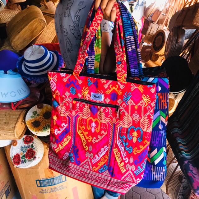Jual Tas totebag Mama motif songket endek bali 22 | Shopee Indonesia