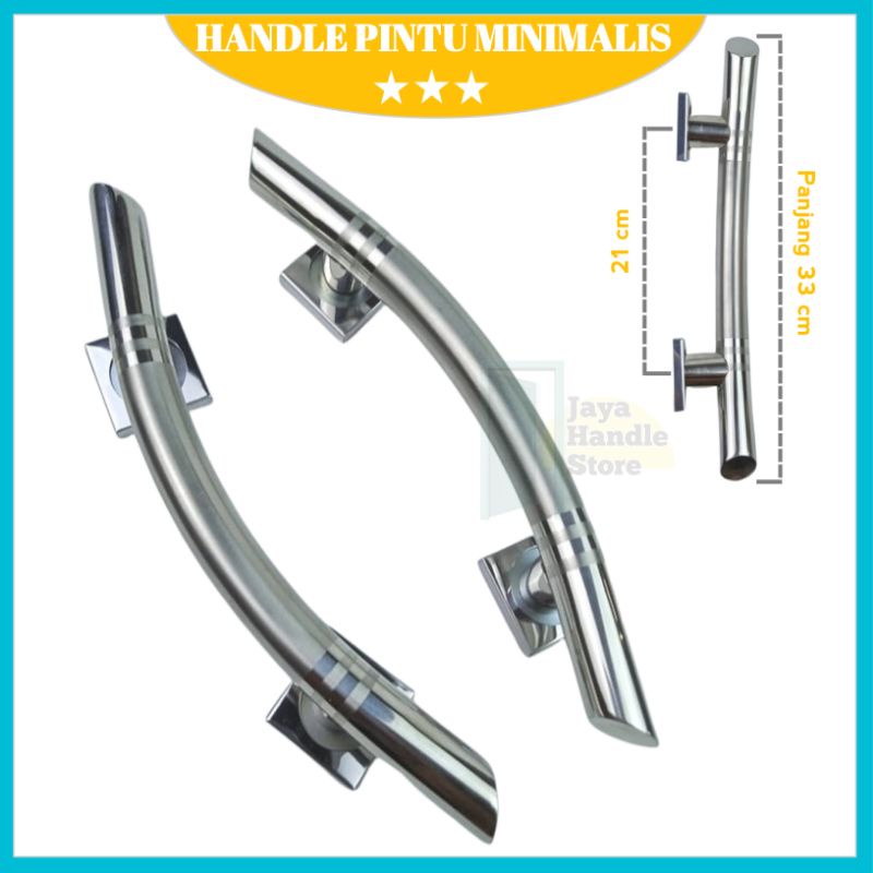 Jual [Model terbaru] handle pintu rumah motif bulat sabit stainless ...
