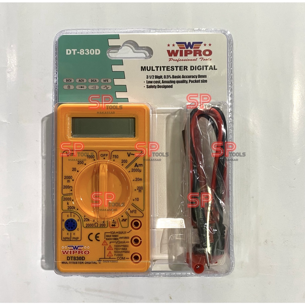 Jual MULTI TESTER DIGITAL / MULTITESTER AVO METER / MULTIMETER WIPRO ...