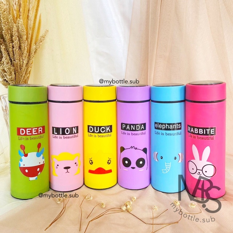 Jual Botol Minum Kaca Animal non box Termos Glass Tumbler My Bottle Air ...