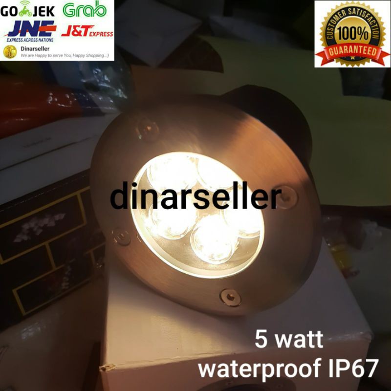 Jual LED TANAM LANTAI 5 WATT LAMPU TAMAN UNDERGROUND LIGHT GARDEN LAMP ...
