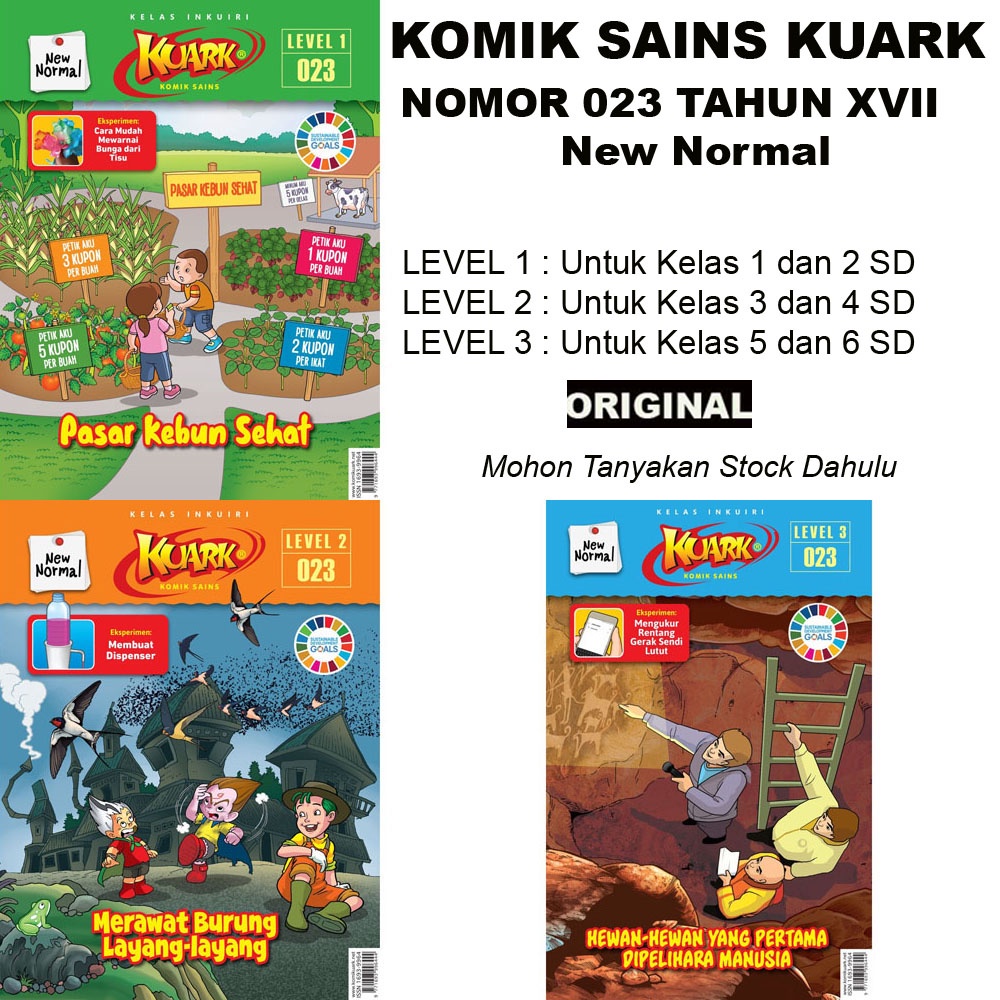 Jual KOMIK SAINS KUARK LEVEL LENGKAP NOMOR 023 TAHUN XVII - NEW NORMAL - ANAK CERDAS | Shopee ...