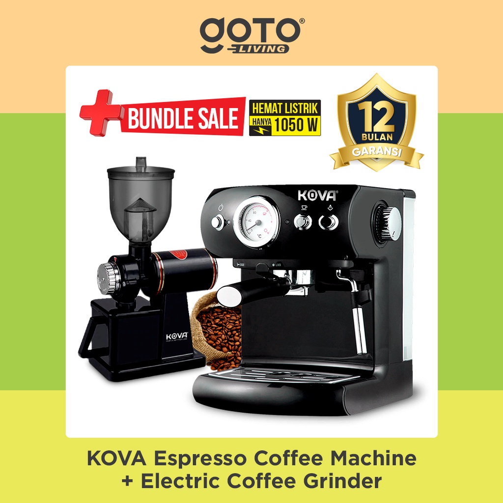 Jual Goto Bundling (Kova E01 X Kova N600) Espresso Maker & Grinder ...