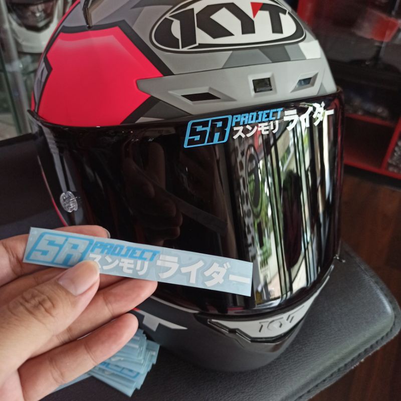Jual Stiker Visor SR-PROJECT | Shopee Indonesia