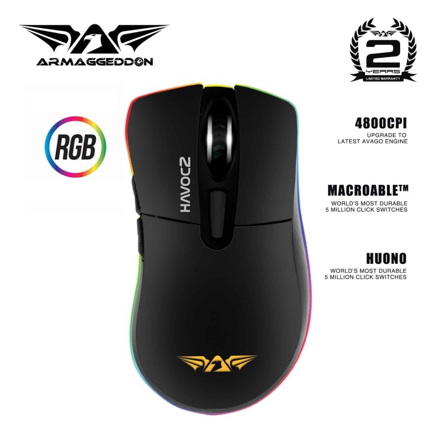 Jual Armaggeddon HAVOC 2 Mouse RGB Gaming | Shopee Indonesia