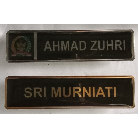 Jual Name tag Gold Silver Name tag/nama dada/Papan nama dada/nametag ...
