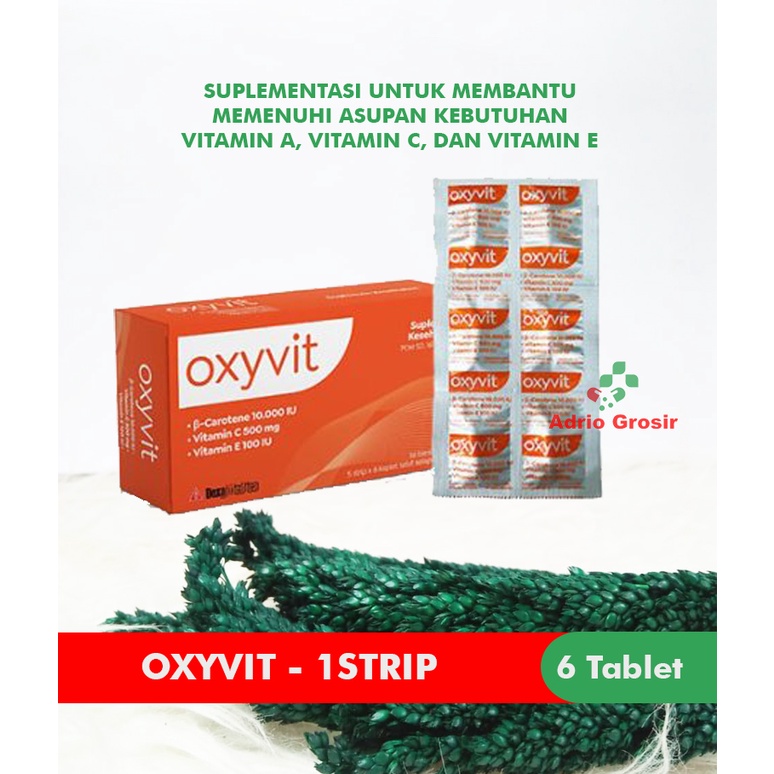 Jual OXYVIT - VITAMIN STRIP @ 6 Tablet - Suplemen Vitamin A / Vitamin C ...