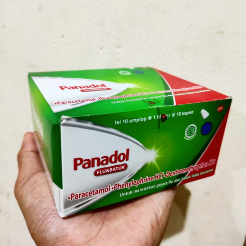 Jual PANADOL HIJAU 1 BOX PANADOL FLU & BATUK | Shopee Indonesia