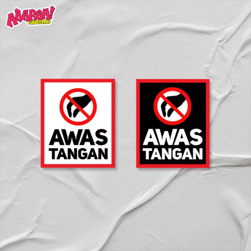 Jual Stiker Awas Tangan | Shopee Indonesia