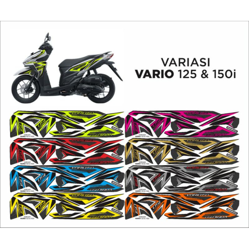 Jual STRIPING VARIO LED 125 -150 GRAFIS / STIKER LIS VARIASI BODY MOTOR HONDA VARIO 125 -150 LED ...
