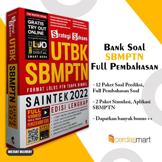 Jual BUKU SBMPTN UTBK STRATEGI SUKSES SAINTEK 2022 BONUS APLIKASI ANDROID | Shopee Indonesia