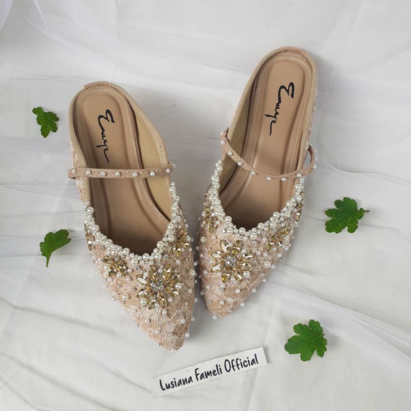 Jual JISOO I sepatu wanita heels payet model tali wedding shoesh sepatu ...