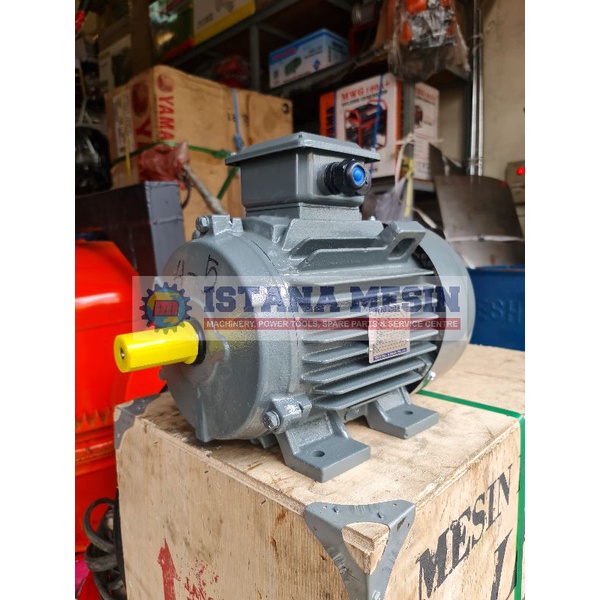 Jual TECO DINAMO ELECTRO MOTOR PENGGERAK 5HP 1450RPM 3.7kW 3PHASE 4POLE | Shopee Indonesia