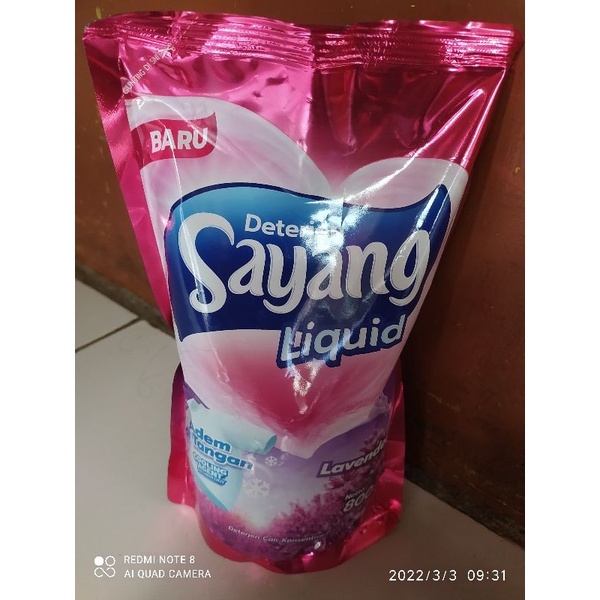 Jual DETERJEN SAYANG LIQUID 750 ML ( lavender) | Shopee Indonesia