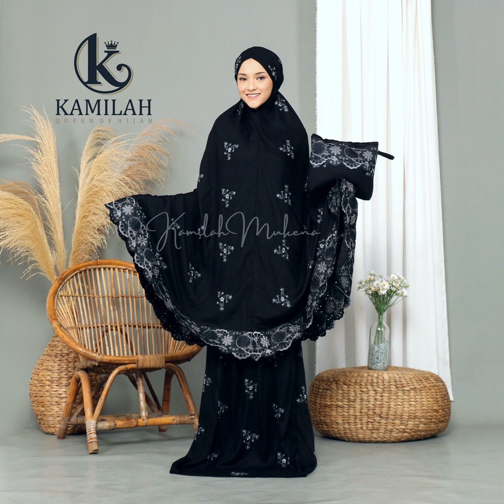 Jual Mukena Dewasa DONITA Bordir Rayon Mewah Premium Jumbo by Kamilah | Shopee Indonesia
