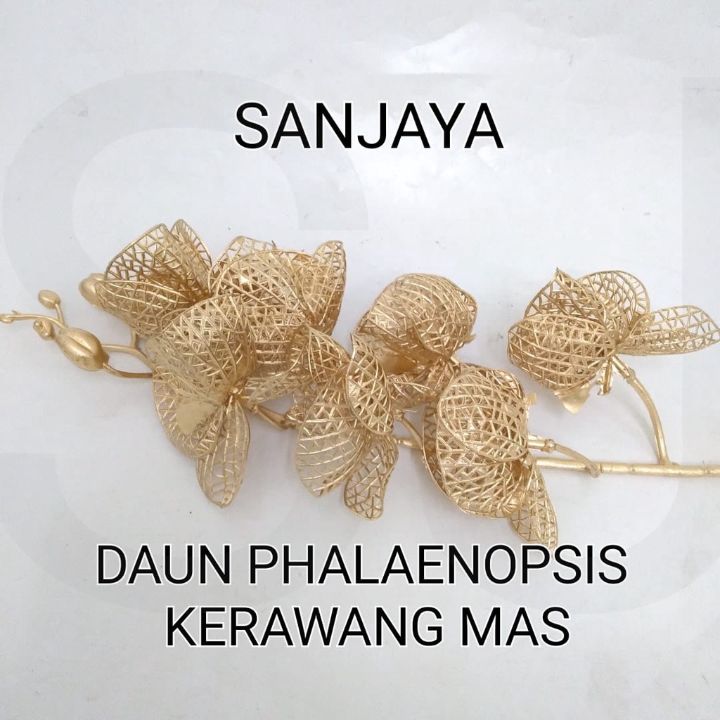 Jual HIASAN DAUN GOLD / DAUN PALSU EMAS / DAUN HIAS PLASTIK MAS / DAUN ...