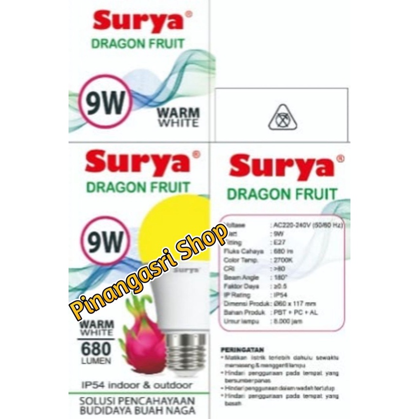 Jual Lampu LED Buah Naga Surya 9W Dragon Fruit 9watt Kuning HEMAT ENERGI | Shopee Indonesia