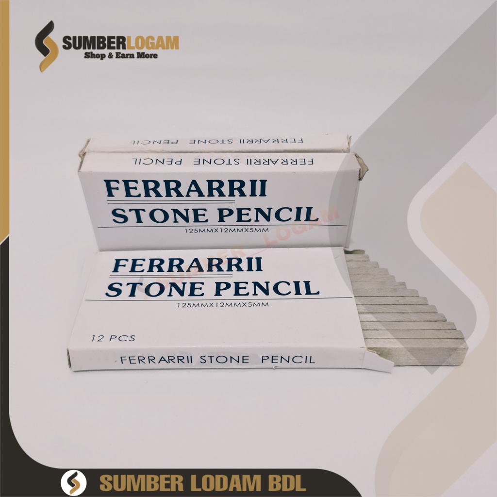 Jual STONE PENCIL / KAPUR BESI FERRARI ISI 12 PCS | Shopee Indonesia