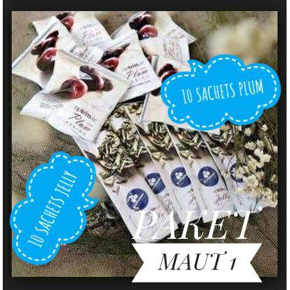 Jual (PAKET MAUT 1) 10 SACHET PLUM+10 SACHET JELLY OPTRIMAX DIJAMIN ...