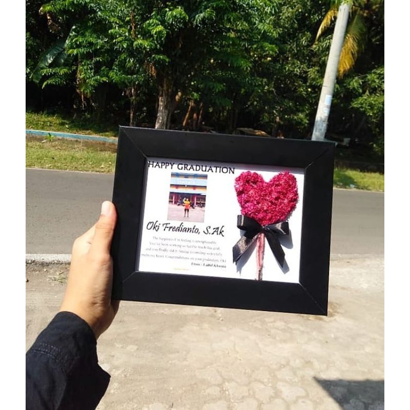 Jual Frame Foto Edelweis/Frame 5R/Frame wisuda/ultah/wedding | Shopee ...