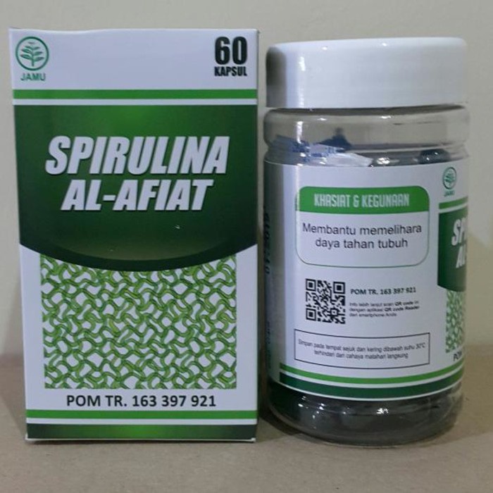 Jual Spirulina Al Afiat 60 kapsul | Suplemen Imun, Kolesterol, Anti ...