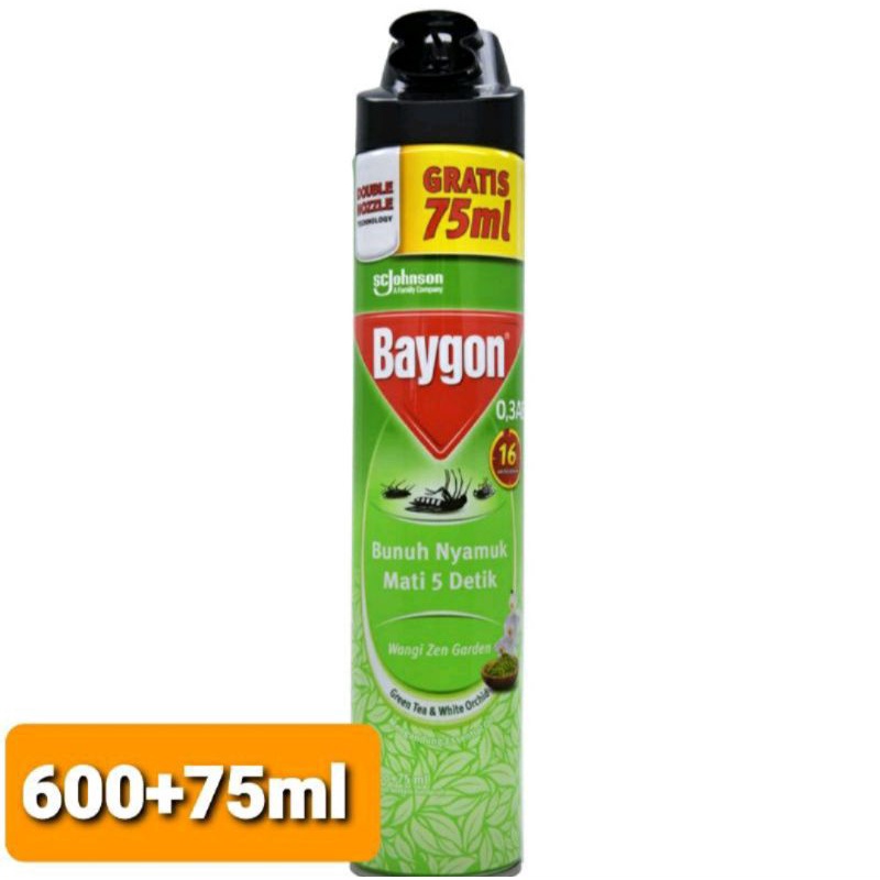 Jual Baygon Aerosol Zen Garden 600 + 75ml | Shopee Indonesia