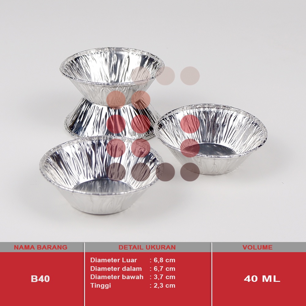 Jual alumunium foil cup B40 | Shopee Indonesia