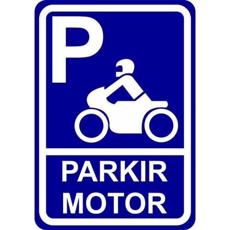 Jual Stiker parkir motor stiker tulisan parkir stiker sign uk 23+30 cm ...